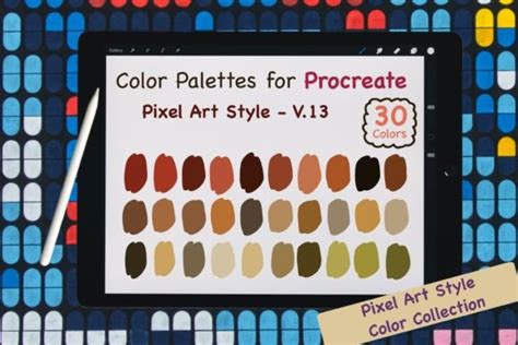 Procreate Color Palettes Pixel Art V 13 Graphic By Jennythip Creative