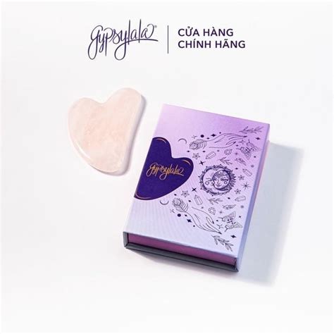 Dụng Cụ Massage Guasha Đá Thạch Anh Hồng Gypsylala