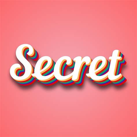 Premium Photo Secret Text Effect Photo Image Cool