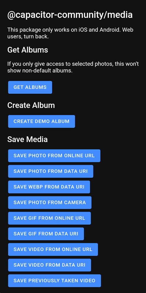 Github Capacitor Communitymedia Capacitor Plugin For Saving And