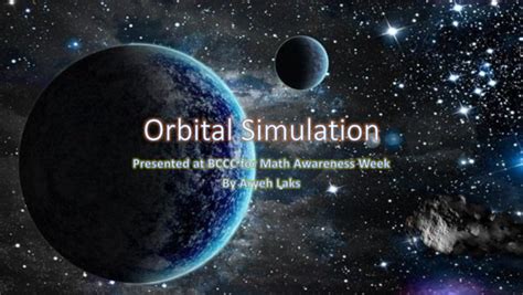 Ppt Orbital Simulation