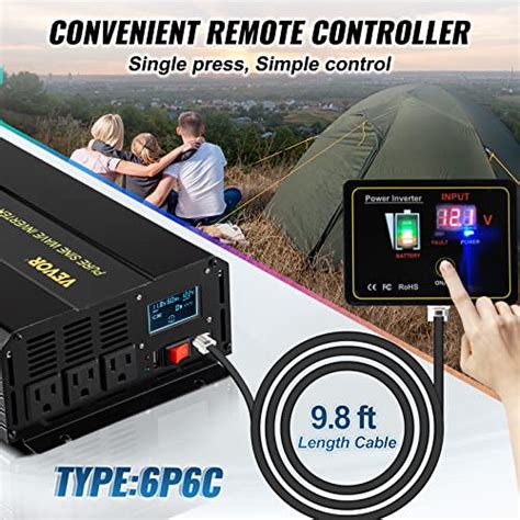 Vevor Pure Sine Wave Inverter 2500 Watt Power Inverter Dc 12v To Ac