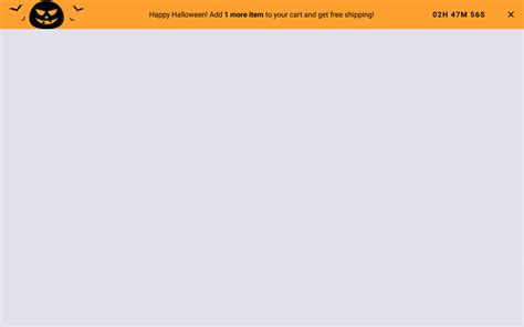 Halloween Sticky Bar — Popup Templates