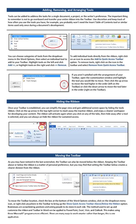 Microsoft Word Tips Tricks Keeping Your Tools Handy