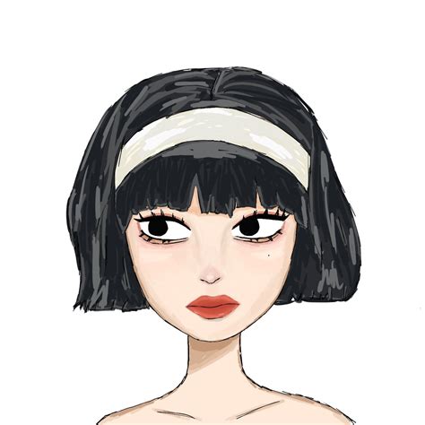Girl Cartoon Bangs Anime Quick Fringes Bangs Hairstyle Cartoon