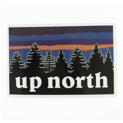 Стикер наклейка Up North купить, цены в Киеве и Украинe, описание и отзывы