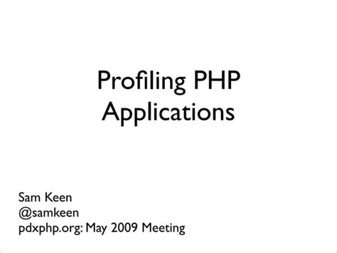 Profiling Php With Xdebug Webgrind Pdf
