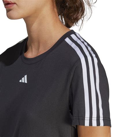 Ripley Polo Deportivo Mujer Adidas Ic5039 Essentials 3 Stripes Negro