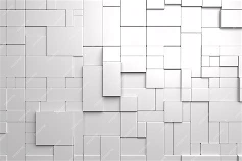 Premium Photo White 3d Geometric Pattern Background 3d Abstract Geometric Wallpaper Modern