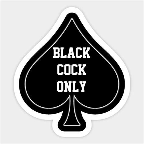Black Cock Only Queen Of Spades Queen Of Spades Sticker Teepublic