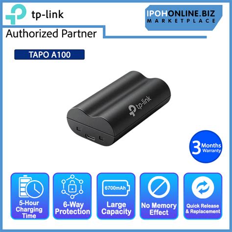 Tp Link Tapo A Battery Pack Mah Large Capacity Ipohonline