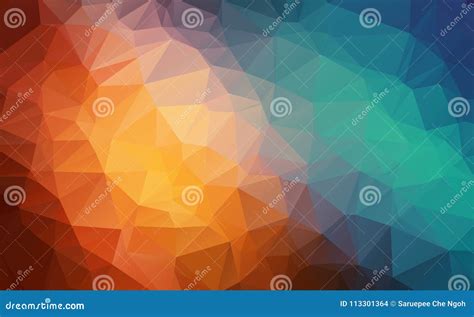 Vector Polygon Abstract Modern Polygonal Geometric Triangle Background Colorful Geometric