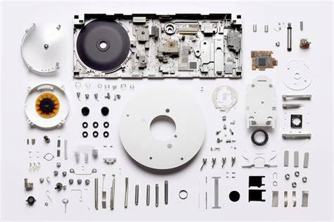 Premium Ai Image Parts Of Disassembled Computer Professional Advertising Photography