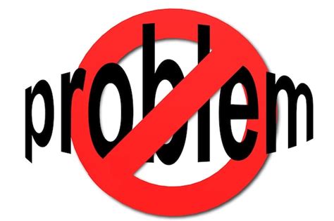 Premium Photo Stop Problem Sign In Red