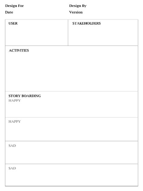 Empathy Mapping Canvas A1 Size Pdf