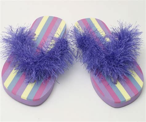 Fuzzy Flip Flops Pattern Twisted Yarns Free Knit And Crochet Pattern