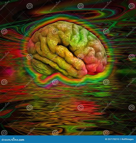 Psychedelic Brain Art Stock Illustration Illustration Of Psychedelic