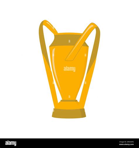 Major League Soccer Cup Trophy Cartoon Icon Design Isolated On White