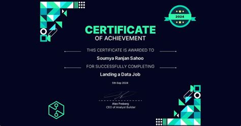 soumya ranjan sahoo on linkedin certification of landing a data job