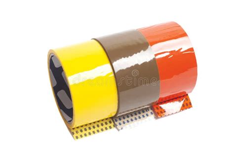 Colorful Rolls Of Duct Tape Isolated Stock Image Image Of Repair