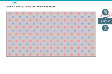 Solved Color In A Unit Cell Of This Two Dimensional Lattice