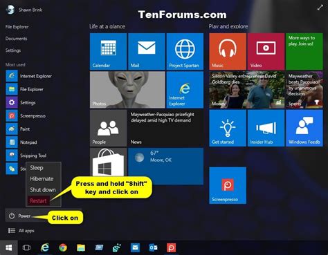 Boot To Advanced Startup Options In Windows 10 Tutorials