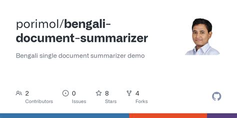 Github Porimolbengali Document Summarizer Bengali Single Document