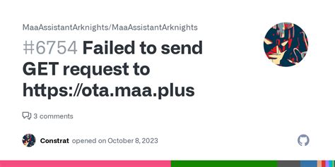 Failed To Send Get Request To Otamaaplus · Issue 6754