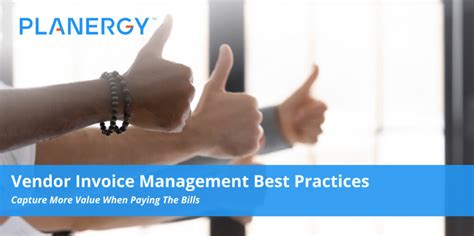Vendor Invoice Management Best Practices Planergy Software