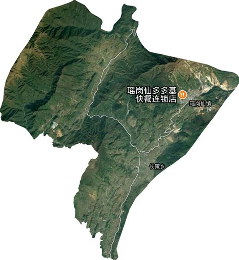 瑶岗仙镇高清卫星地图