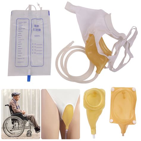 Reusable Hypo Allergenic Men Older Woman Silicone Urine Collector Bags