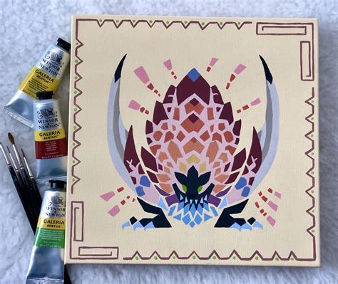 Seething Bazelgeuse Acrylics On Canvas R Monsterhunter