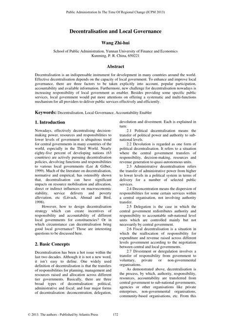 Pdf Decentralisation And Local Governance In Africa