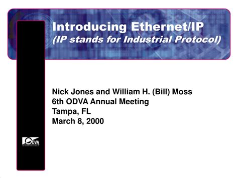 PPT Introducing Ethernet IP IP Stands For Industrial Protocol PowerPoint Presentation ID