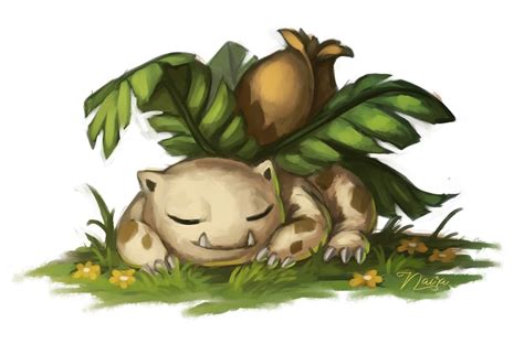 Snorlax And Ivysaur Pokemon Drawn By Nairasart Danbooru