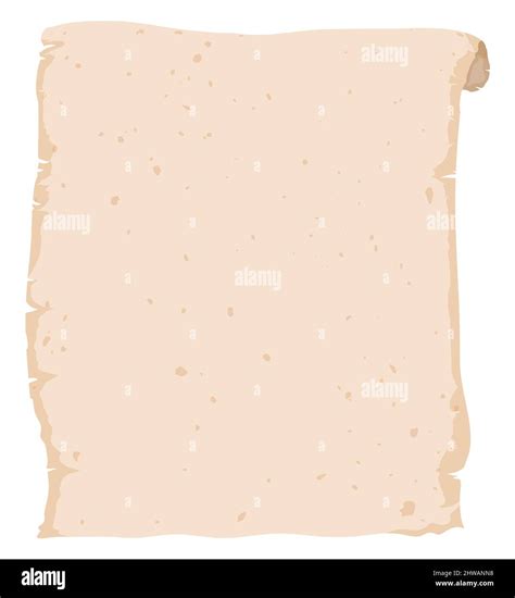 Template Vertical Design With Scroll Page With Curled Corner And Ripped
