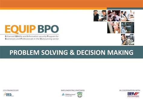 Ppt Problem Solving Decision Making Powerpoint Presentation Id