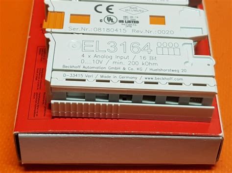 Beckhoff EL X Analog Input