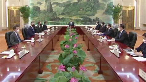 现场视频：习近平会见美国国务卿布林肯凤凰网视频凤凰网