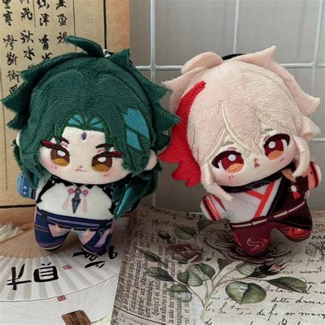 Genshin Impact Kaedehara Kazuha 12cm Plush Doll Keychain