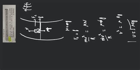 MotionQ Derive An Expression For Maximum Possible Speed For A Vehicle