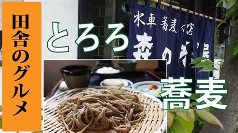 田舎のグルメ岩手県葛巻町森のそば屋のとろろそば YouTube