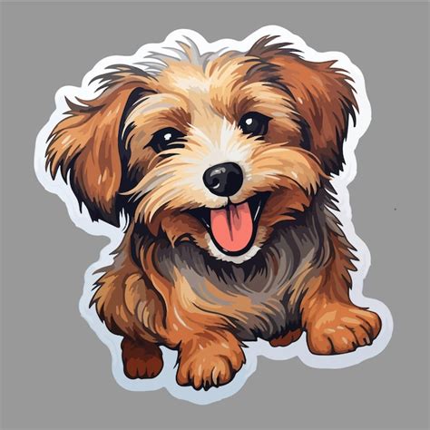 Premium Vector Happy Dog Vector Illustration