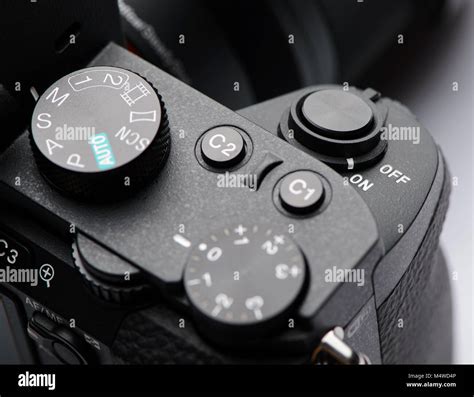Shutter Button On Mirrorless Camera Stock Photo Alamy