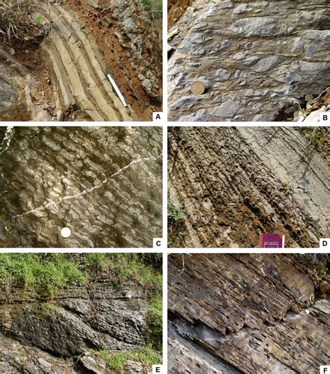 Photographs Showing Outcrops And Lithology Of The Uppermost Cambrian To