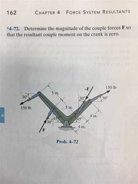 Solved 162 Chapter 4 Force System Resultants 4 72