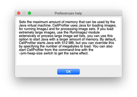 CellProfiler 4 0 JVM Heap Space Error Usage Issues Image Sc Forum