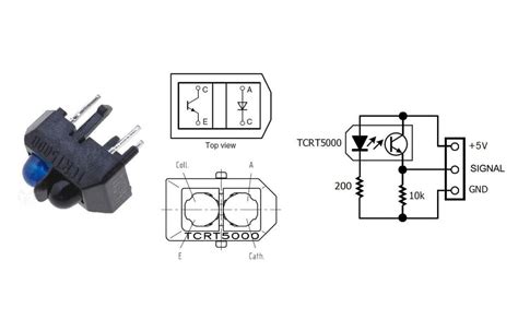 5 Pcs X Tcrt5000l Tcrt5000 Reflective Optical Sensor Infrared Ir