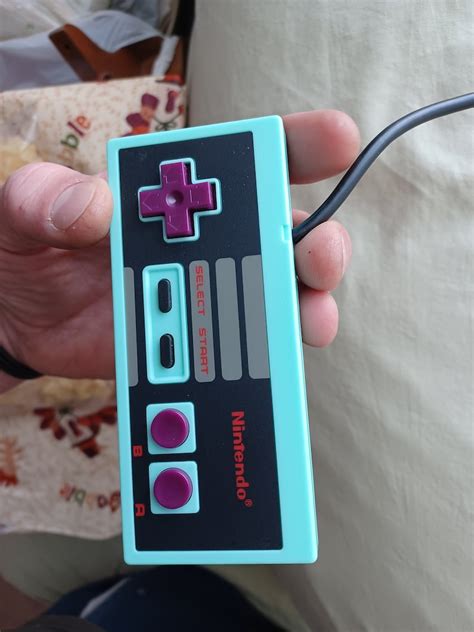 Custom Nintendo Nes Controller Nintendo Nes Controller Mint Green Shell Purple Buttons Original