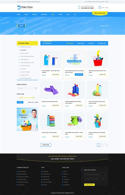Make Clean Responsive Html Template Cleaning Companies Home Quotes And Sayings Psd Templates